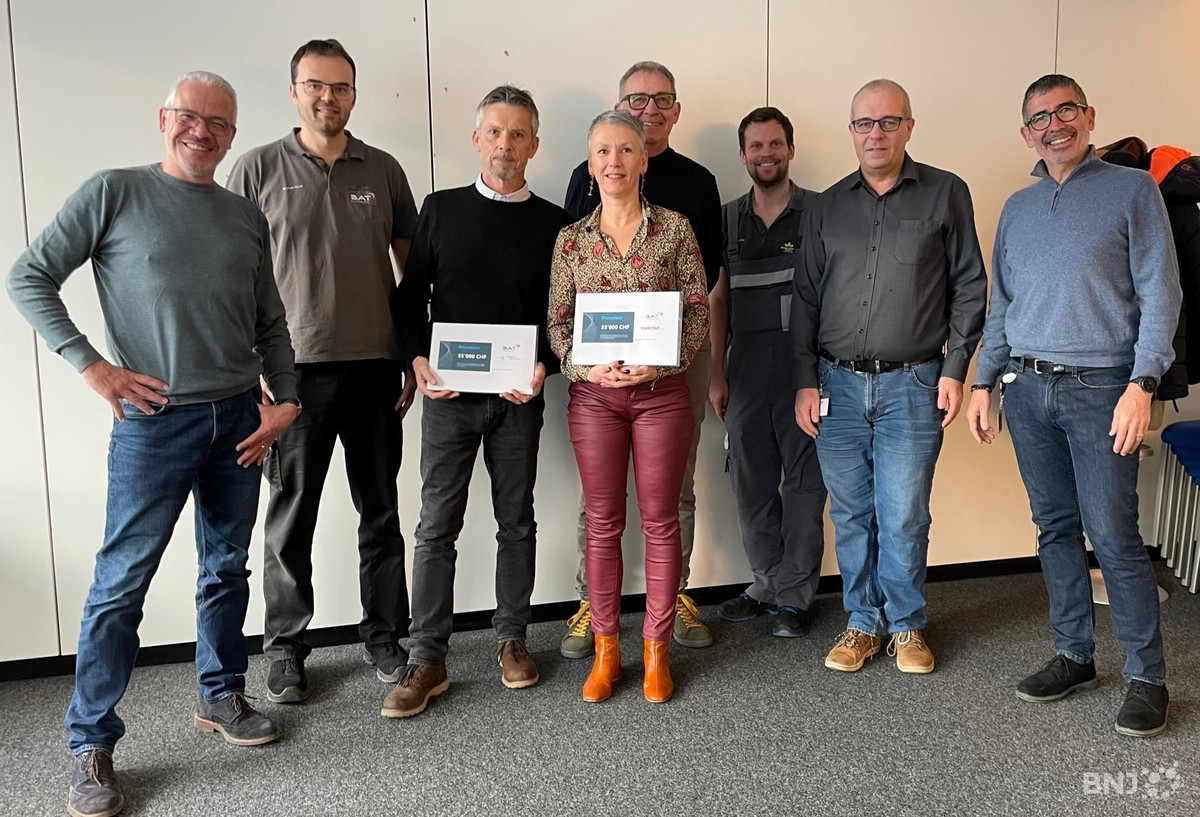 BAT fait deux dons après la vente de matériel - RFJ votre radio régionale